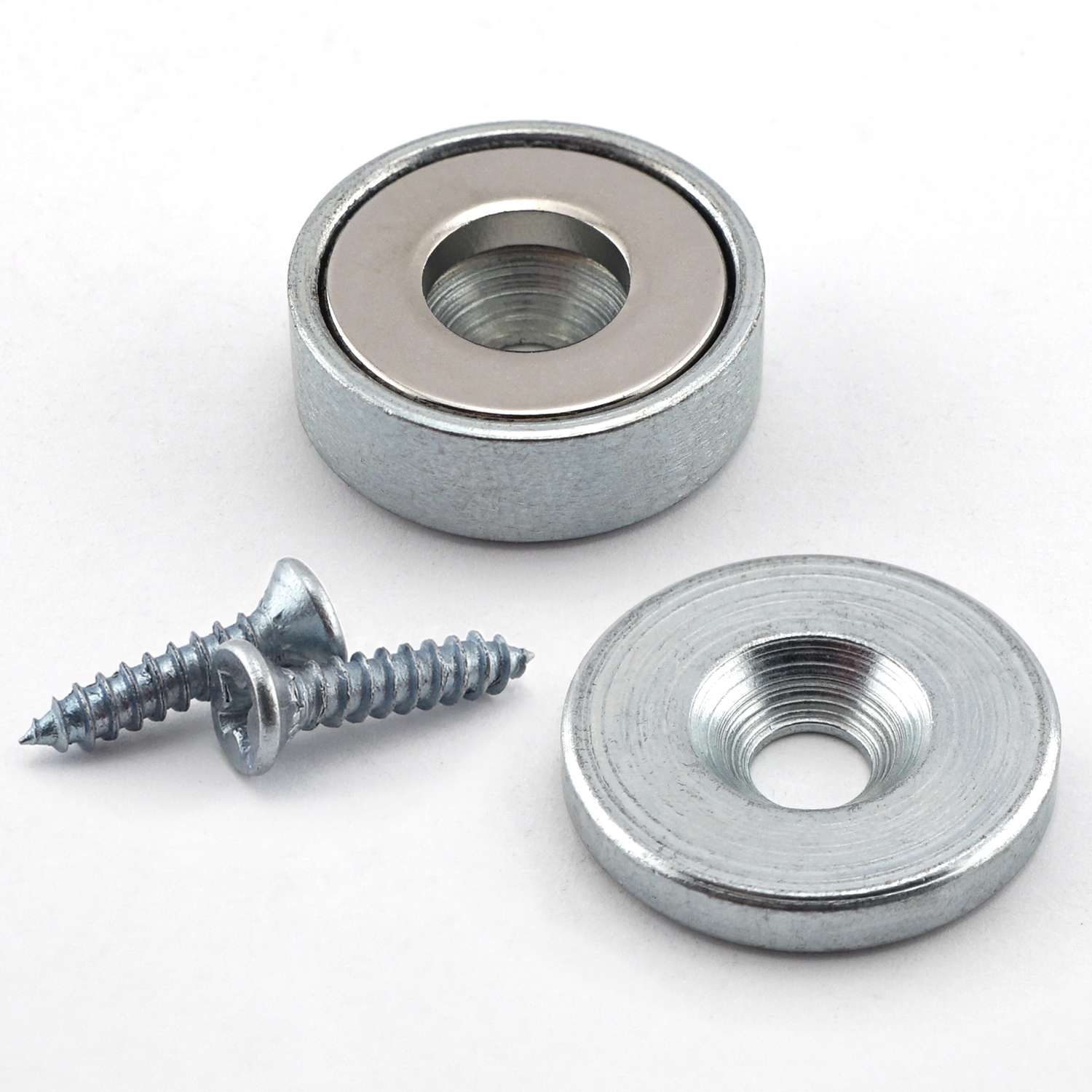 Magnet Source .281 in. L X .875 in. W Silver Super Latch Magnets 23 lb ...