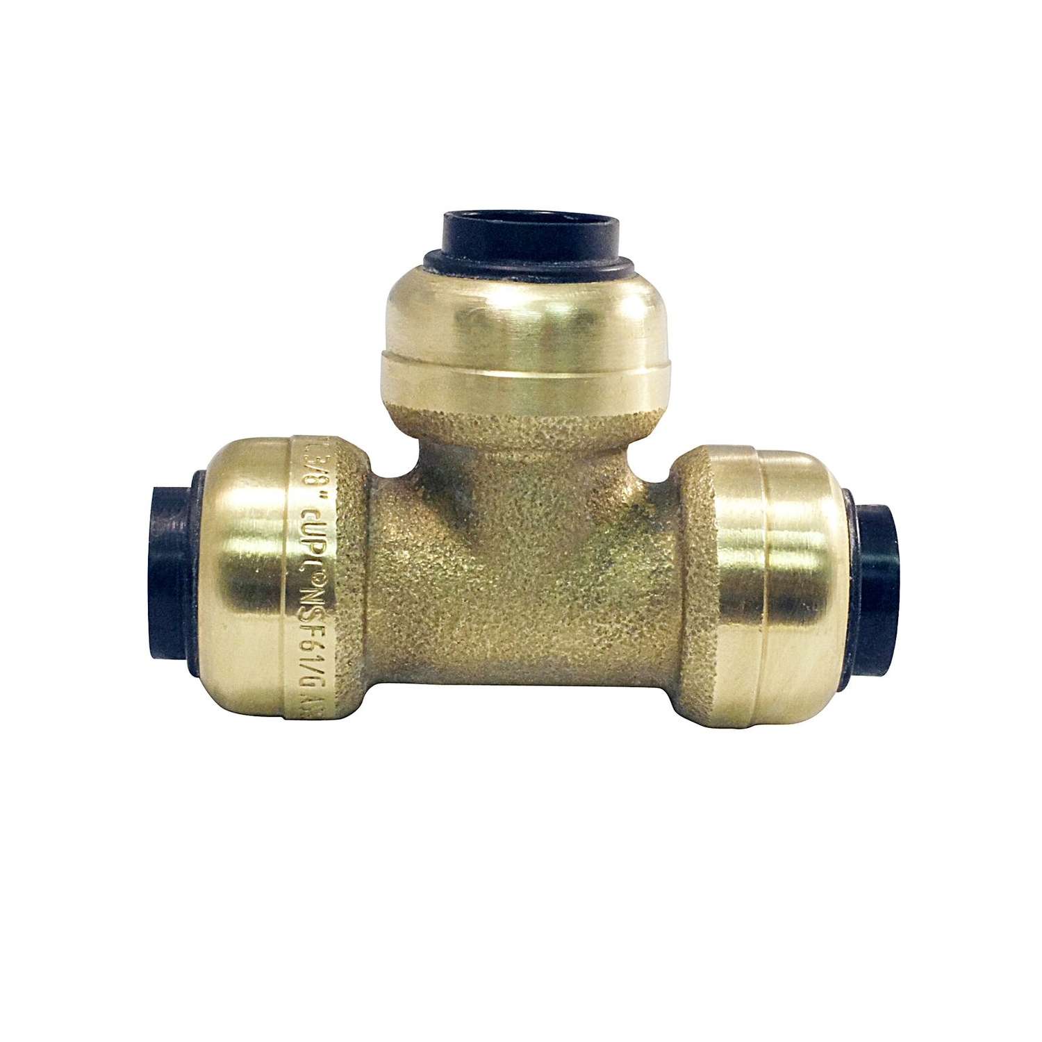 Apollo Tectite Push to Connect 3/8 in. PTC in to X 3/8 in. D PTC Brass Tee - Ace Hardware
