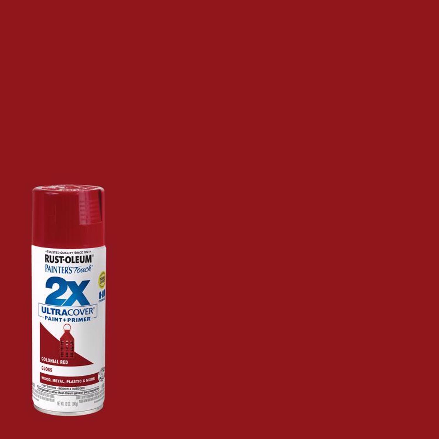 Rust-Oleum Painter's Touch 2X Ultra Cover Gloss Colonial Red Paint ...