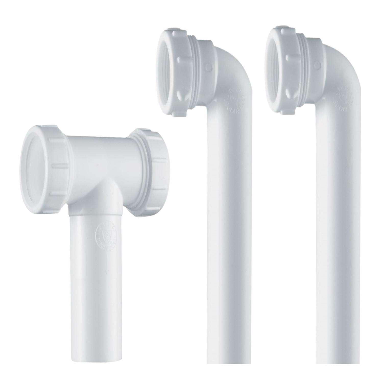 PlumbCraft 1-1/2 in. D X 16 in. L Plastic Center Outlet Waste - Ace ...