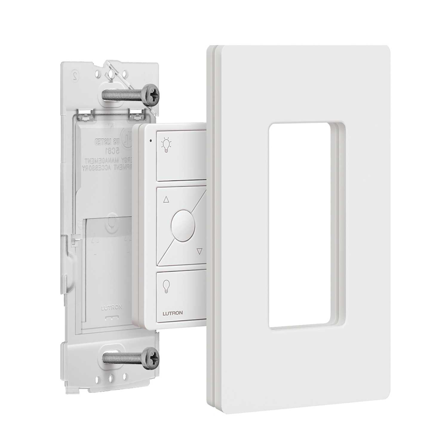 Lutron Pico Push Button Switch & Receptacle White 1 pk - Ace Hardware