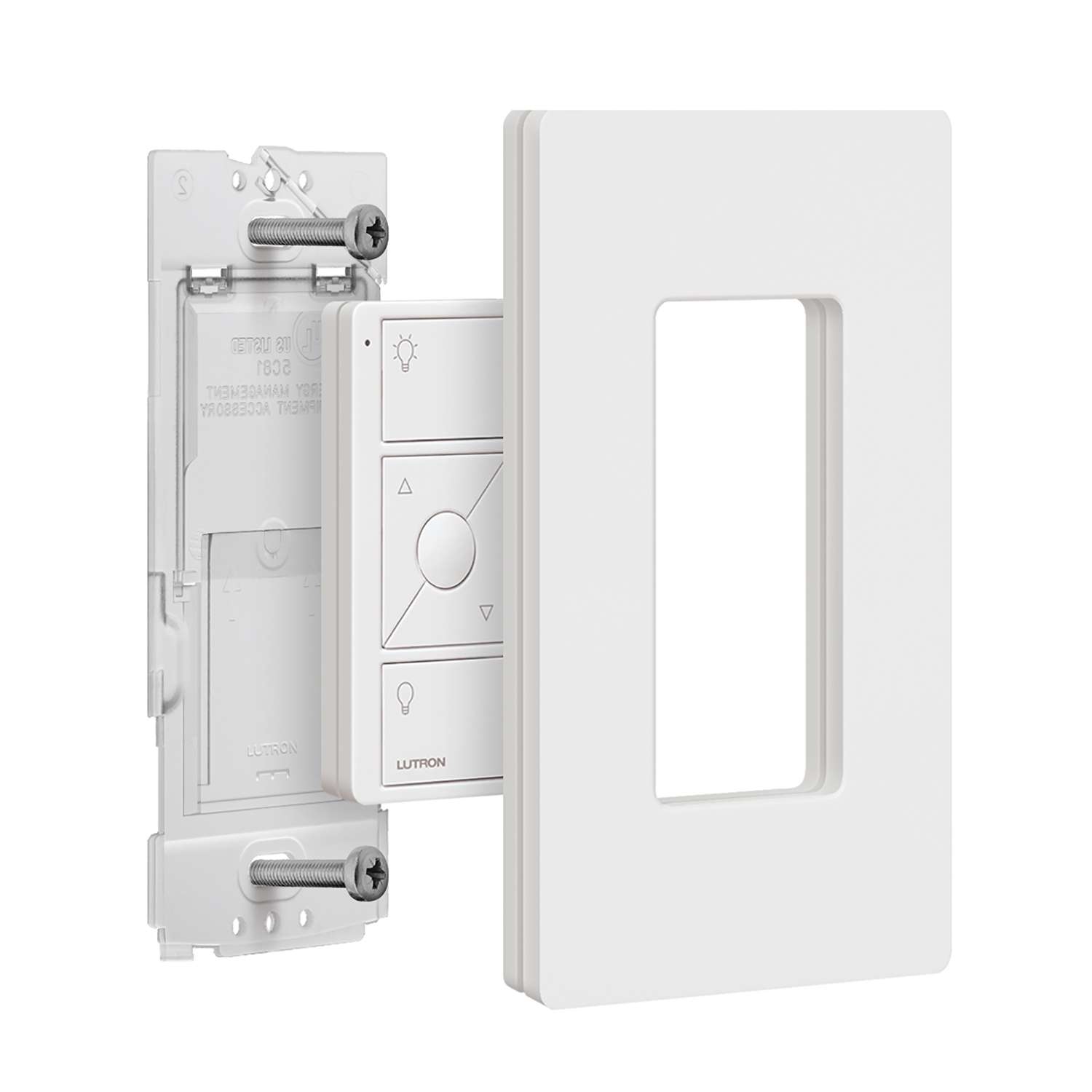 Lutron Pico Push Button Switch & Receptacle White 1 pk - Ace Hardware