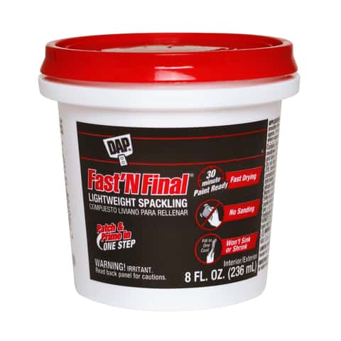 DAP Fast 'N Final Ready to Use White Lightweight Spackling Compound 8 ...