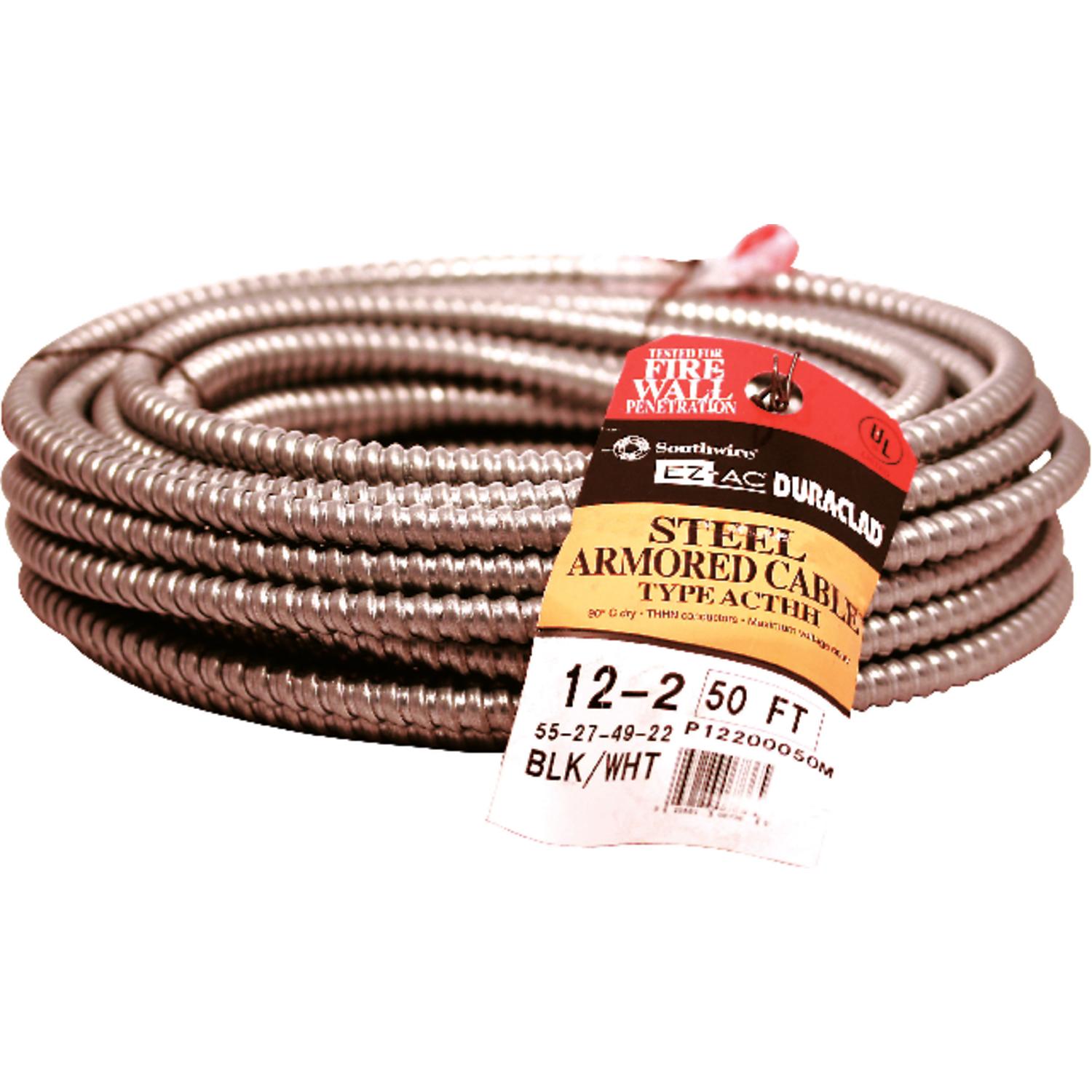 Southwire 50 ft. 12/2 Solid Steel Armored AC Cable – Sansujyuku
