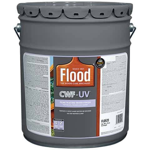Flood CWF-UV Matte Cedar Water-Based Wood Finish 5 gal Mfr# FLD520-5 ...