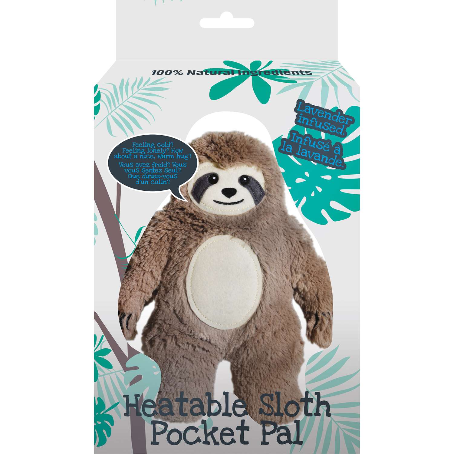 Gamago Heatable Sloth Pocket Pal Cotton/Polyester Brown - Ace Hardware