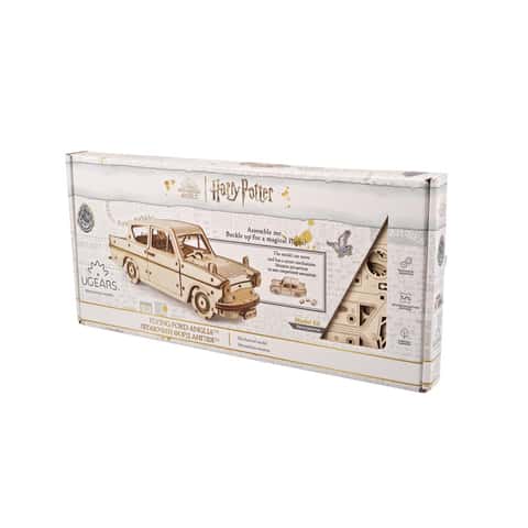 UGears Harry Potter Flying Ford Anglia Mechanical Model Kit Wood Brass ...
