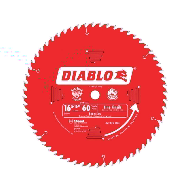 Diablo 16-5/16 in. D X 1 in. Fine Finish TiCo Hi-Density Carbide ...