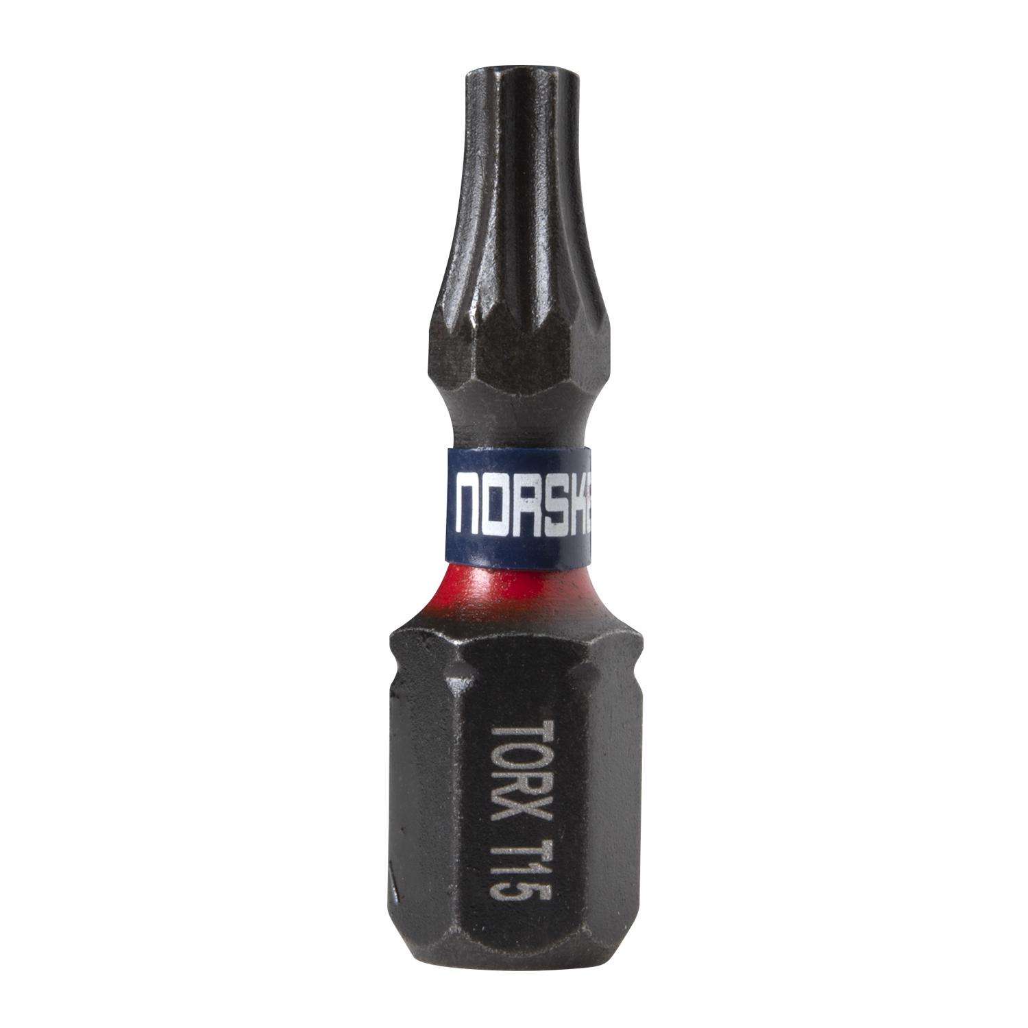 Norske Torx T15 X 1 in. L Impact Torsion Bit S2 Tool Steel 1 each Mfr ...