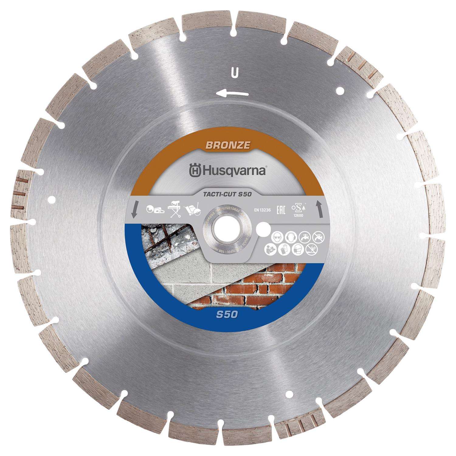 Husqvarna 14 in. D X 1 in. Tacti-Cut S50 Alloy Steel Circular Saw Blade ...