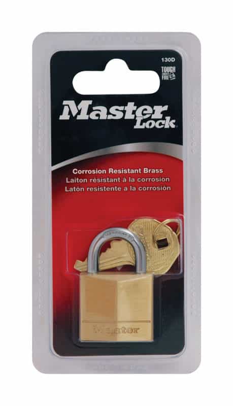 Master Lock 1 in. H x 5/16 in. W x 1-3/16 in. L Brass 4-Pin Cylinder ...
