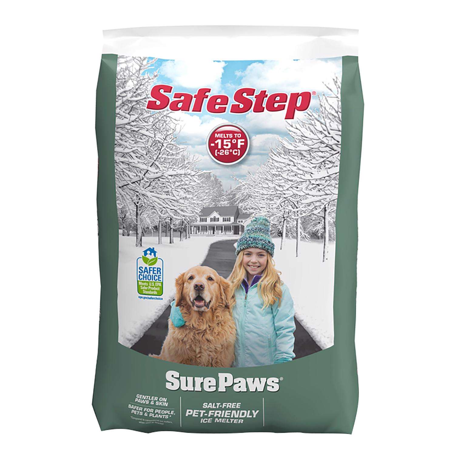 Safe Step Sure Paws Magnesium Chloride Pet Friendly Granule Ice Melt 20 ...