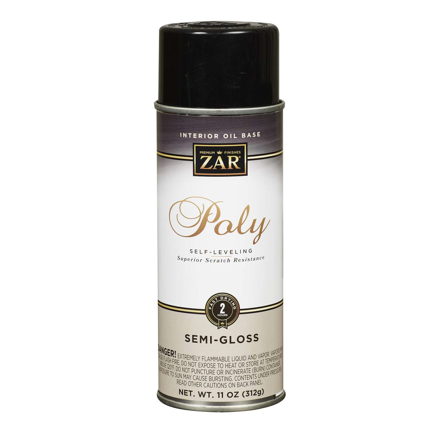 ZAR Ultra Semi-Gloss Clear Oil-Based Polyurethane Fast Dry Wood Stain ...