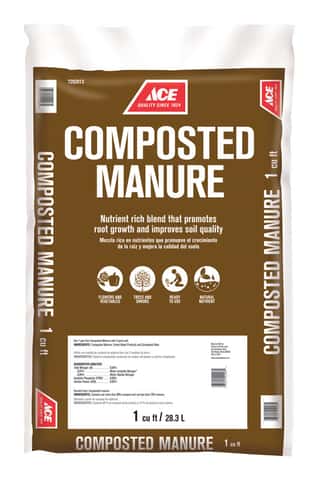 Ace Organic Compost Manure 1 cu ft 36 lb Mfr# AHMMN1CF - Ace Hardware
