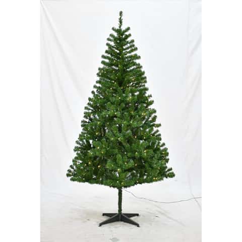 Holiday Bright Lights 1-2 Tree 7 ft. Full LED 400 ct Winchester Pine 1-2 Tree Color Changing ...