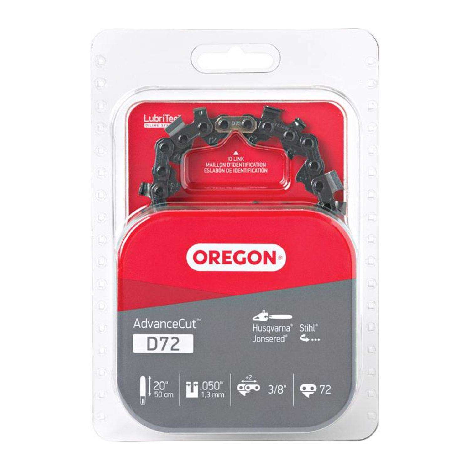 Oregon AdvanceCut D72 20 in. 72 links Chainsaw Chain - Ace Hardware