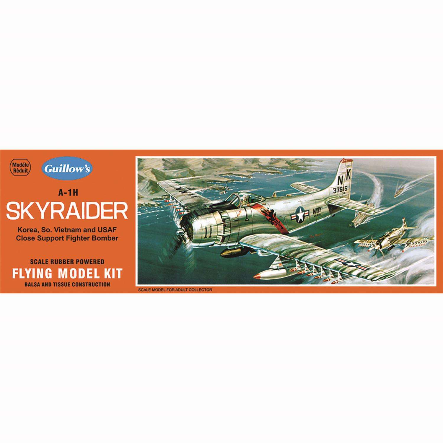 Guillow's A-1H Skyraider Flying Model Kit Balsa Wood Brown - Ace Hardware
