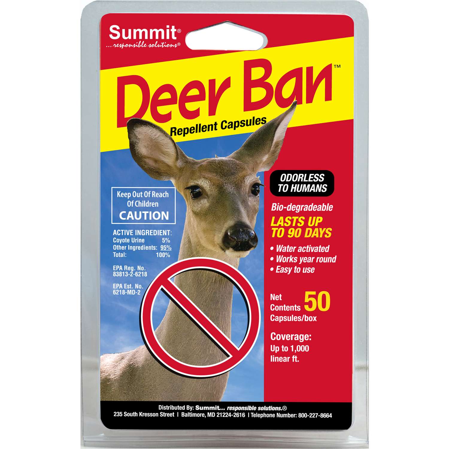 Summit Deer Ban Animal Repellent Capsule For Deer 50 ct - Ace Hardware