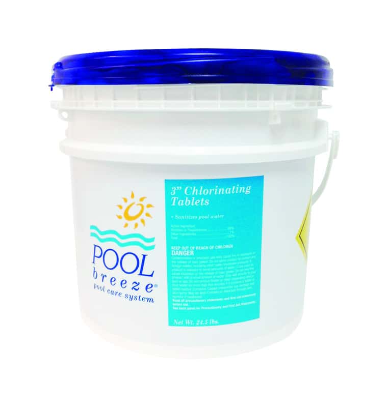 Pool Breeze Pool Care System Tablet Chlorinating Chemicals 24.5 lb ...