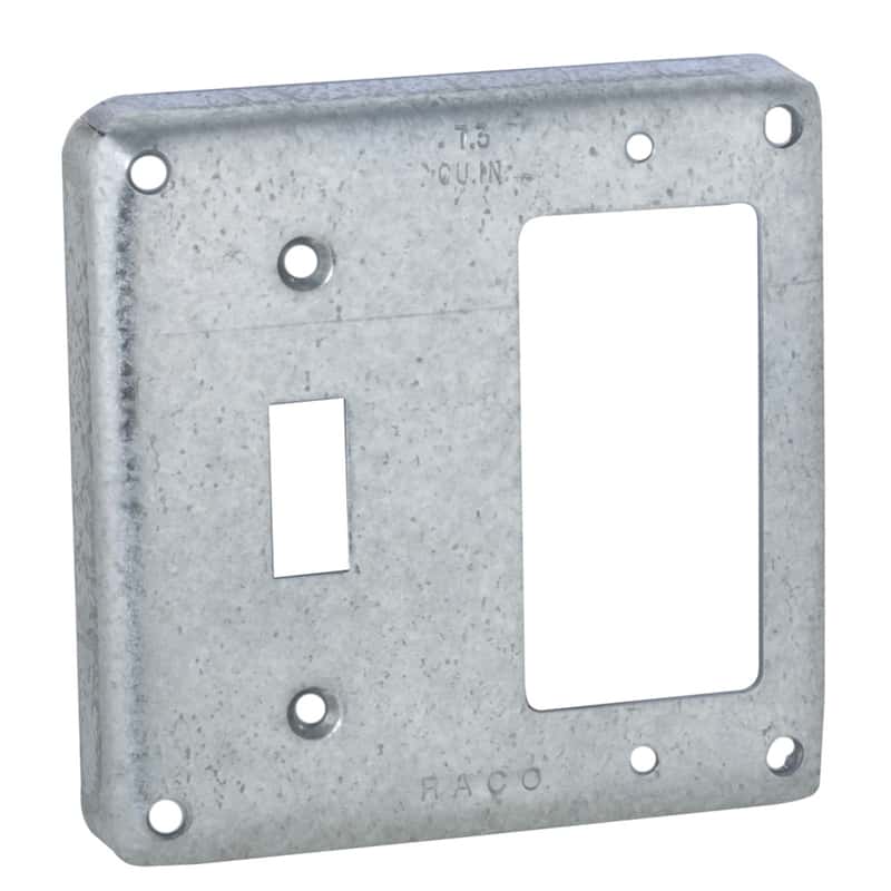 Raco Square Steel 2 gang 4 in. H X 4 in. W Box Cover Mfr# 814 - Ace ...