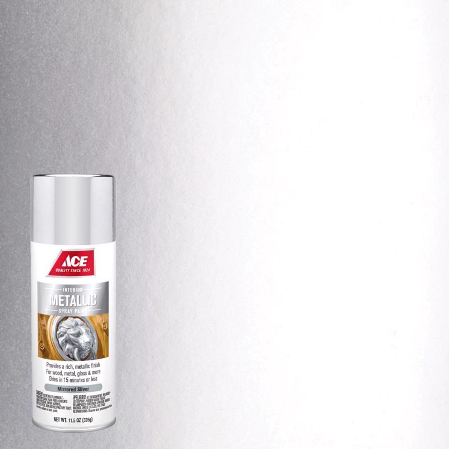 Ace Metallic Mirrored Silver Spray Paint 11.5 oz - Ace Hardware
