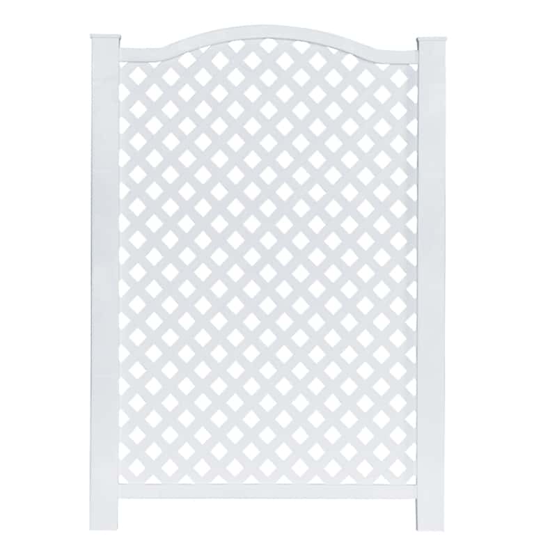 Barrette Outdoor Living 32 in. W X 3.9 ft. L White Vinyl Lattice Panel ...