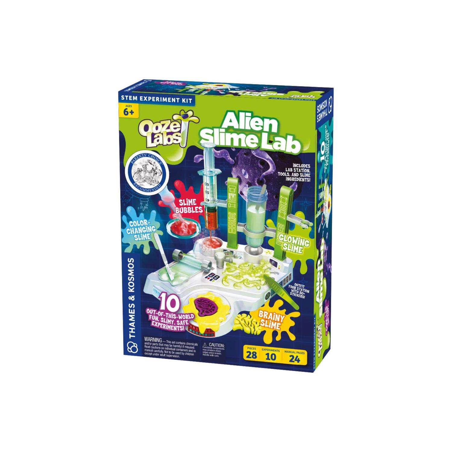Thames & Kosmos Ooze Labs Alien Slime Lab Stem Experiment Kit Plastic ...