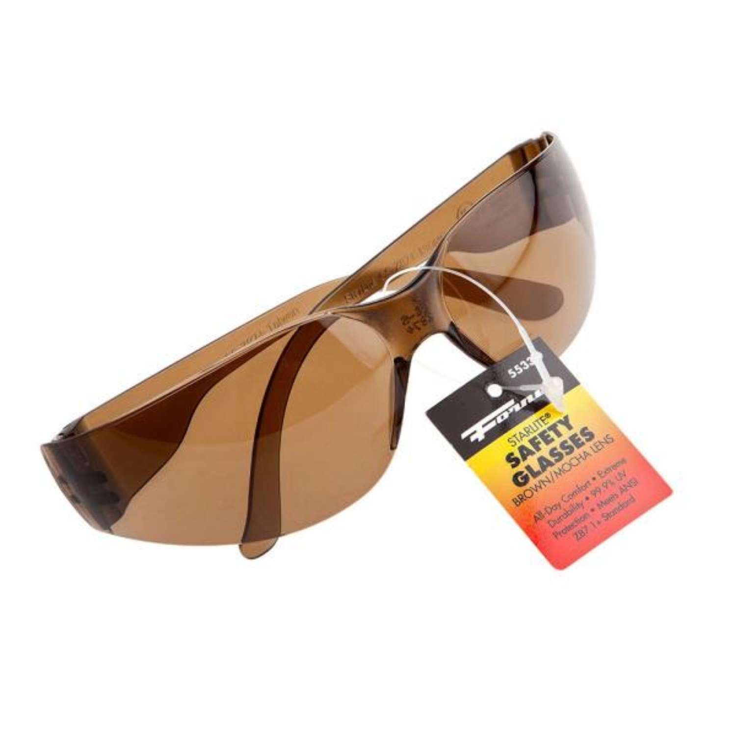 Forney Starlite Safety Glasses Mocha Lens Brown Frame 10 pc - Ace Hardware