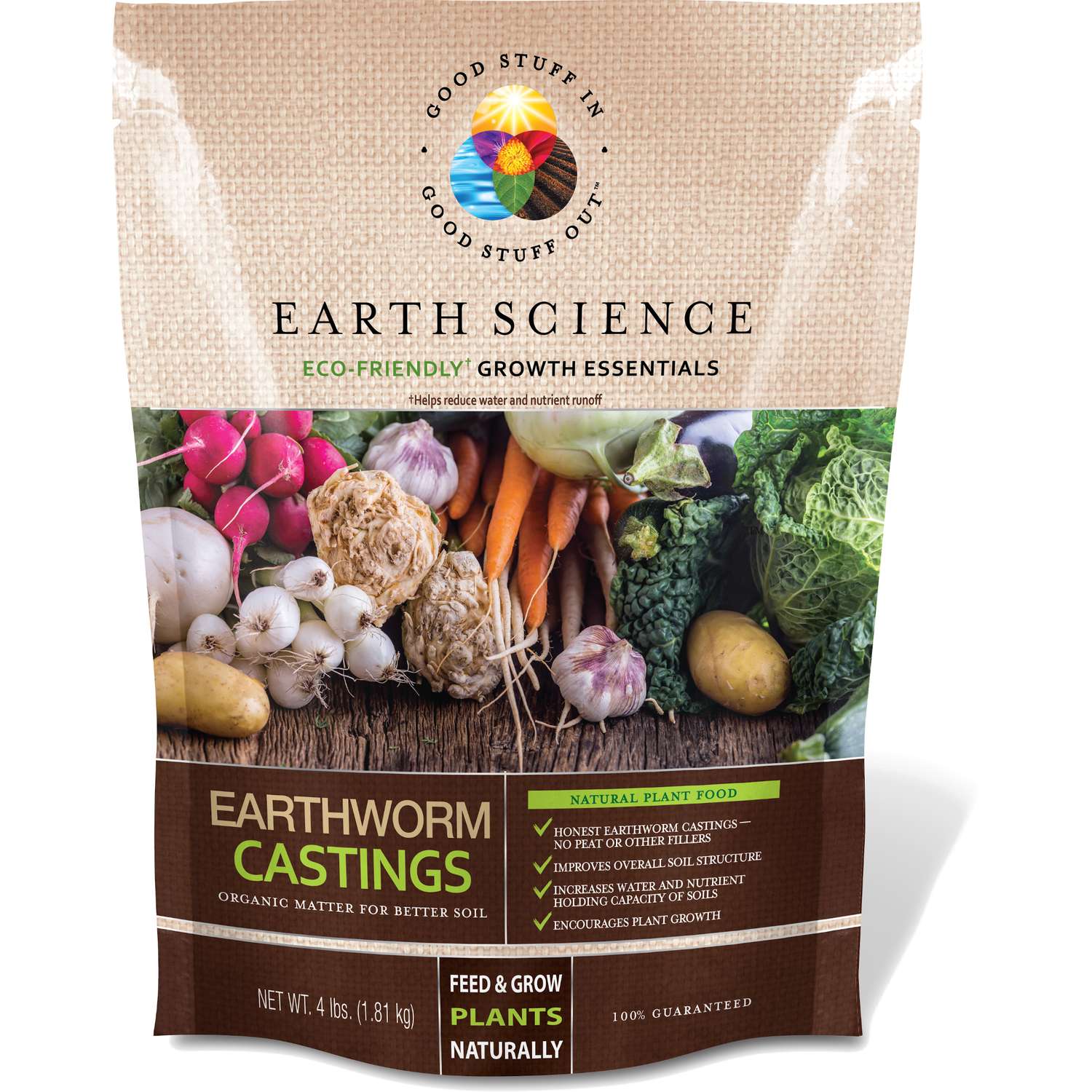 Earth Science Growth Essentials Organic Earthworm Castings 4 lb - Ace ...