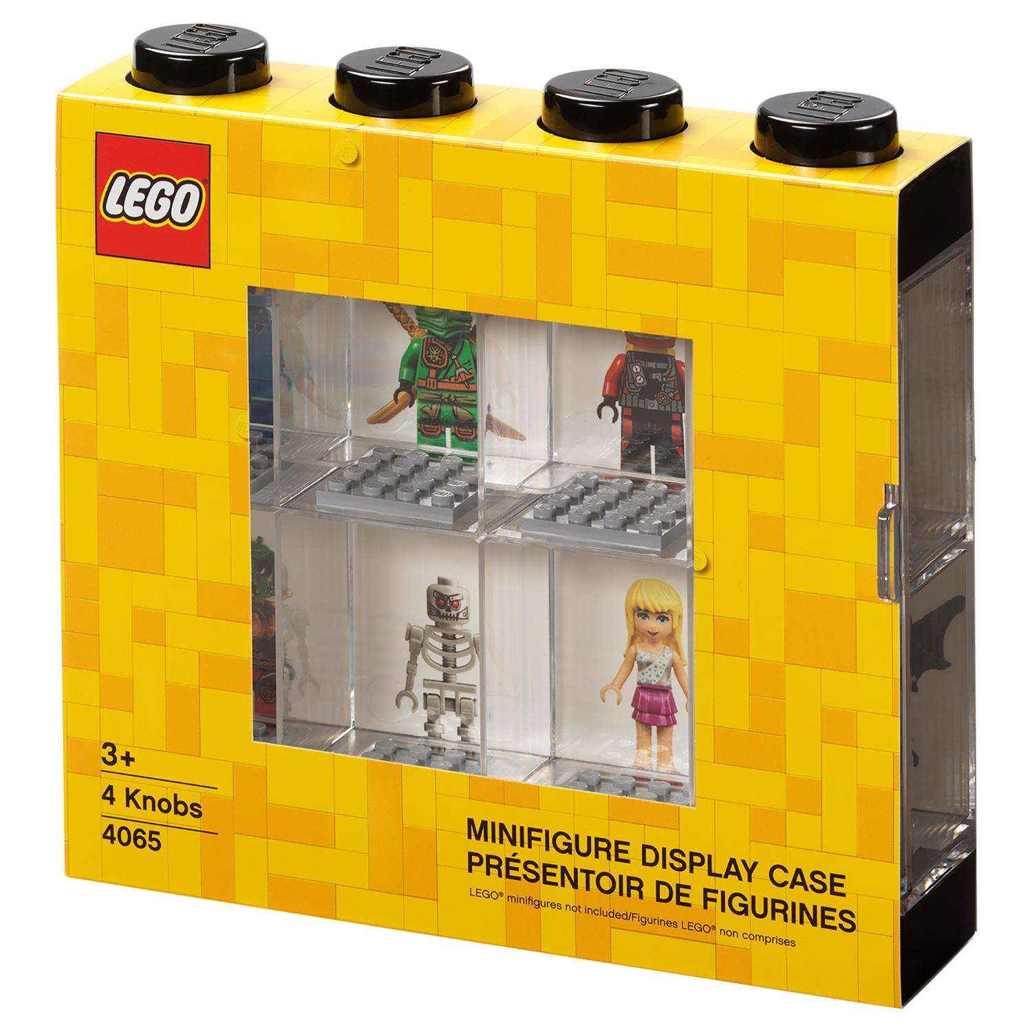 LEGO Minifigure Display Case ABS/Polycarbonate Black - Ace Hardware