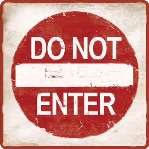 Open Road Brands Do Not Enter Magnet Tin 1 pk - Ace Hardware