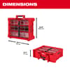 Milwaukee Tool Packout 19.7 in. W X 6.7 in. H Modular System Plastic ...