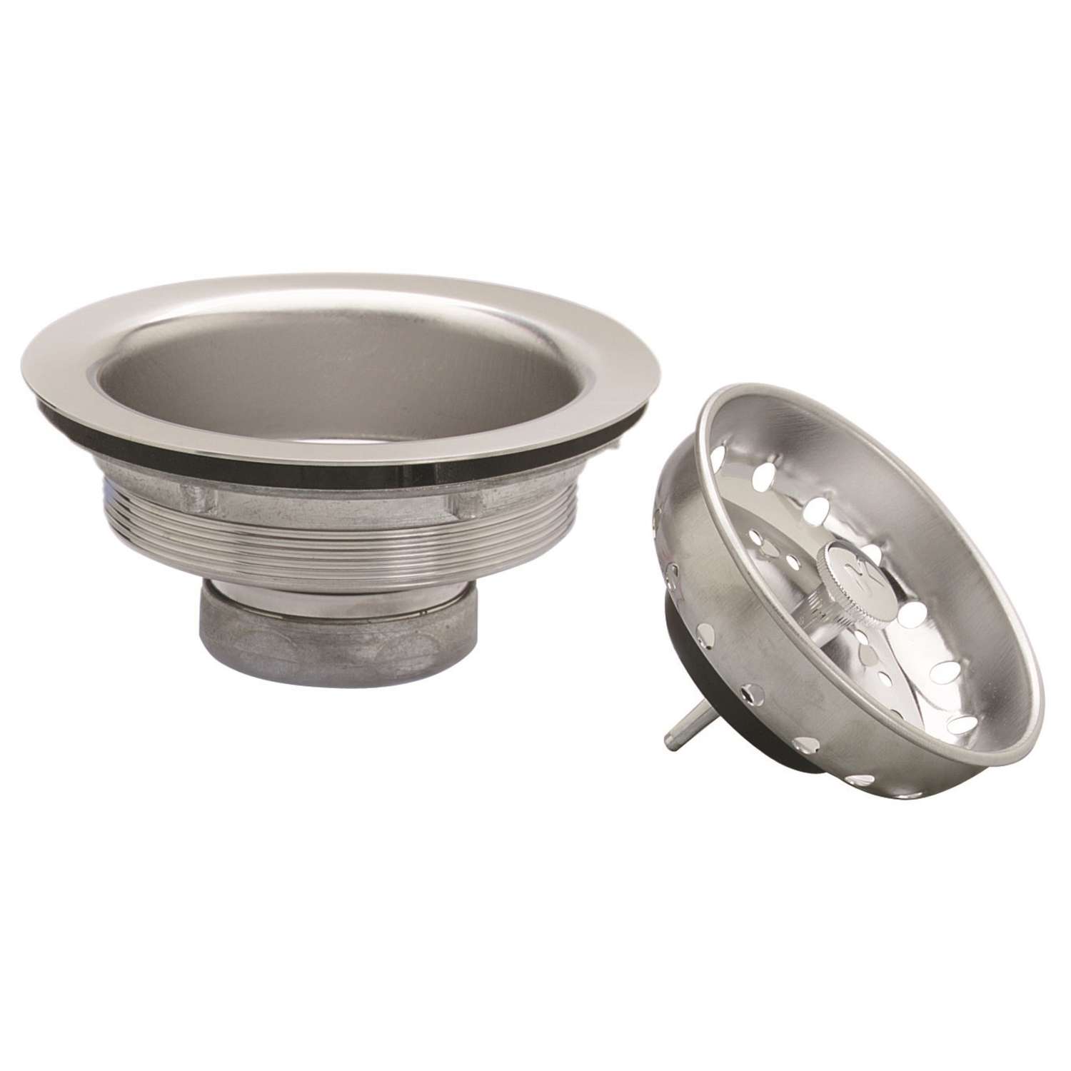 Plumb Pak Chrome Plastic/Stainless Steel Sink Strainer - Ace Hardware