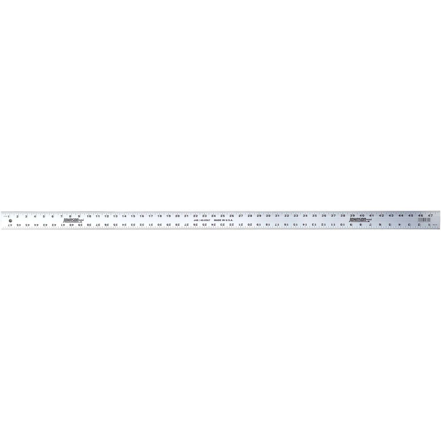 Johnson 48 in. L X 2 in. W Aluminum Ruler SAE - Ace Hardware