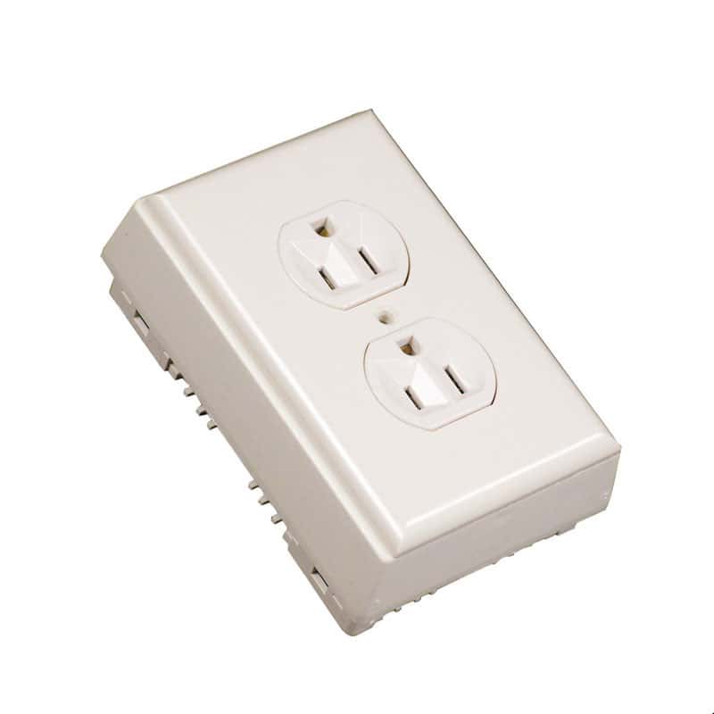 Legrand Rectangle Plastic 1 gang Outlet Kit Ivory - Ace Hardware