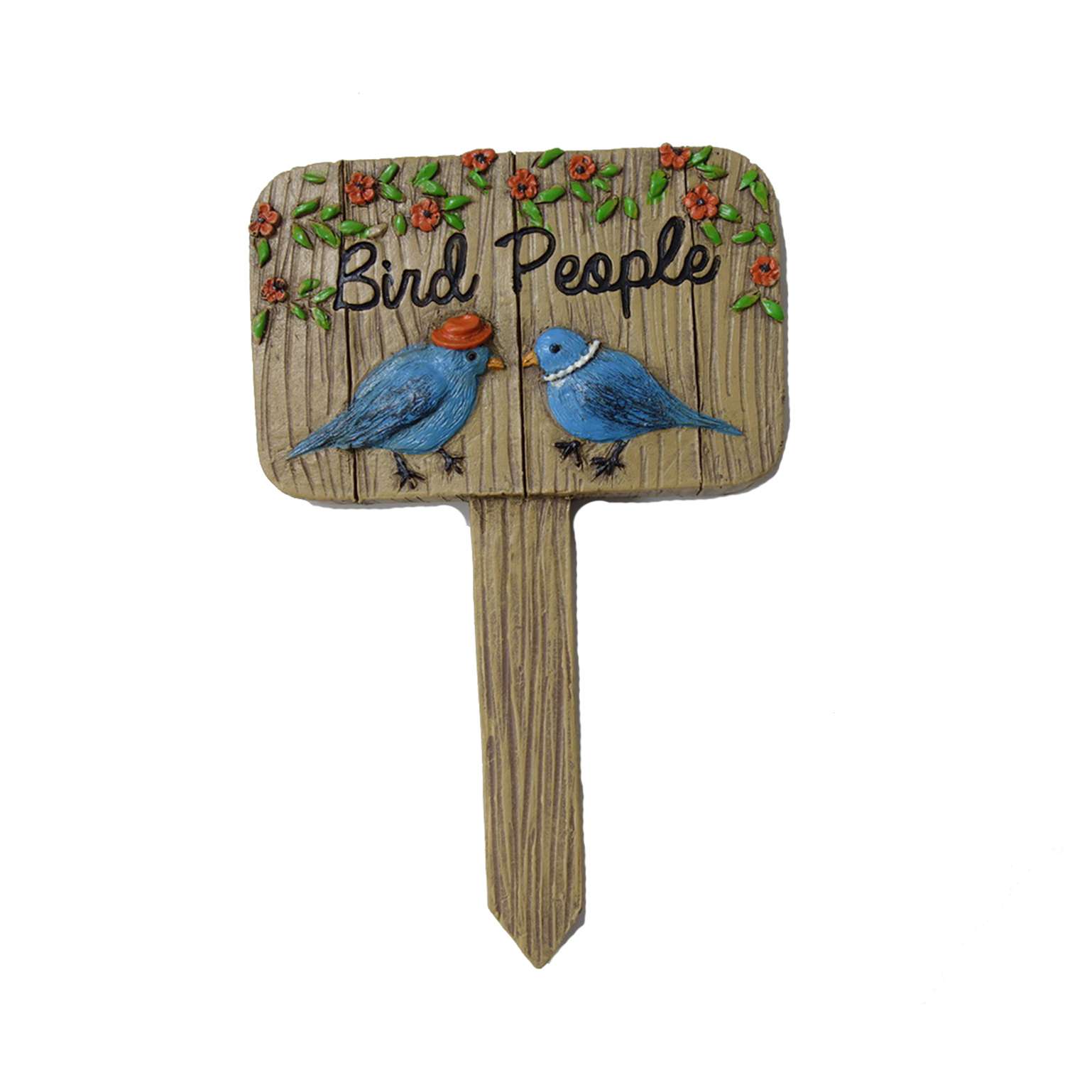 Touch of Nature Multicolored Polyresin 5 in. H Bird People Outdoor ...
