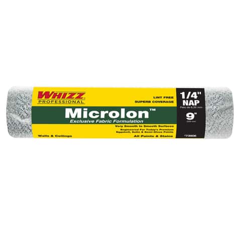 Whizz Microlon 9 in. W X 1/4 in. Cage Paint Roller Cover 1 pk - Ace ...