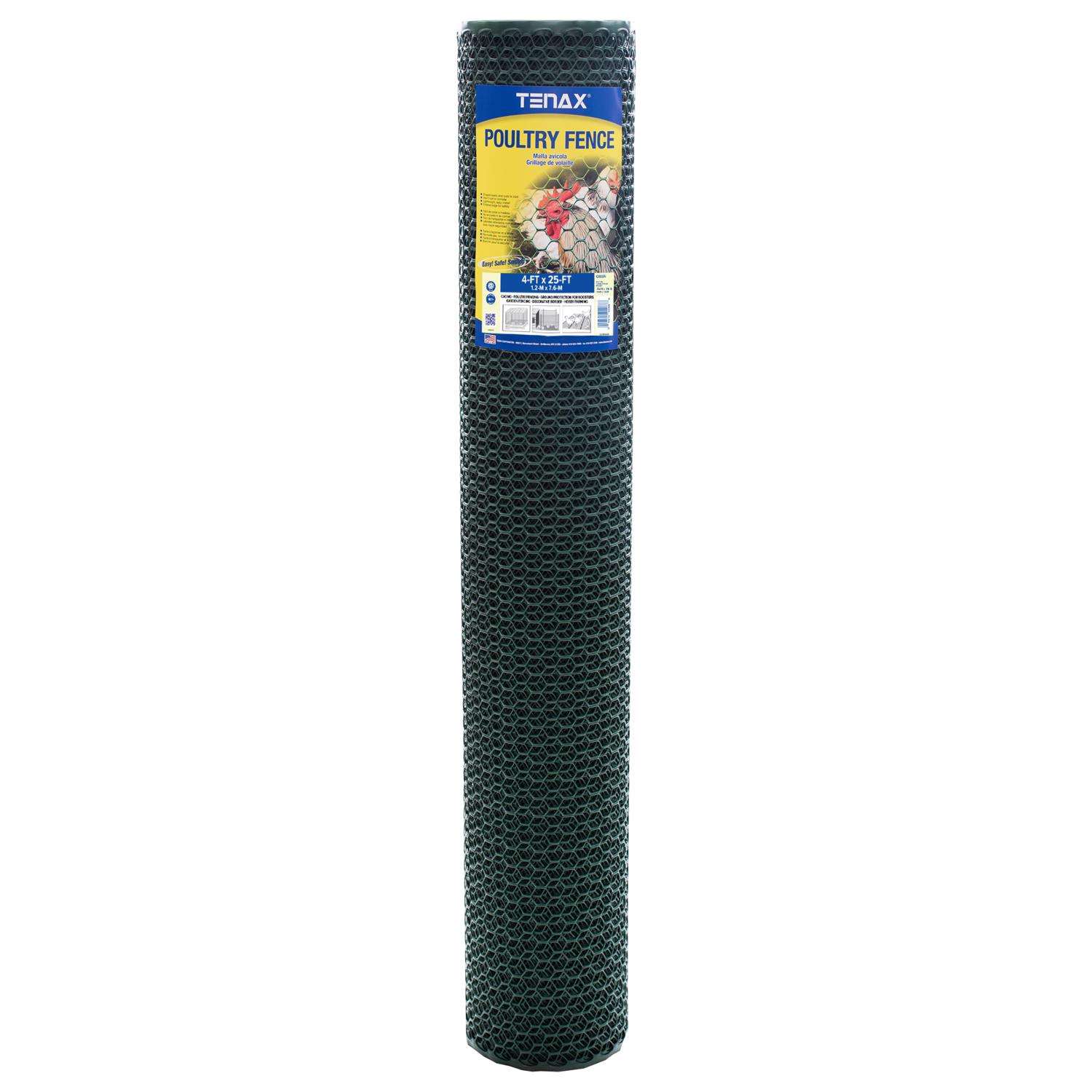 Tenax 4 ft. H X 25 ft. L Polyethylene Poultry Fence 3/4 in. - Ace Hardware