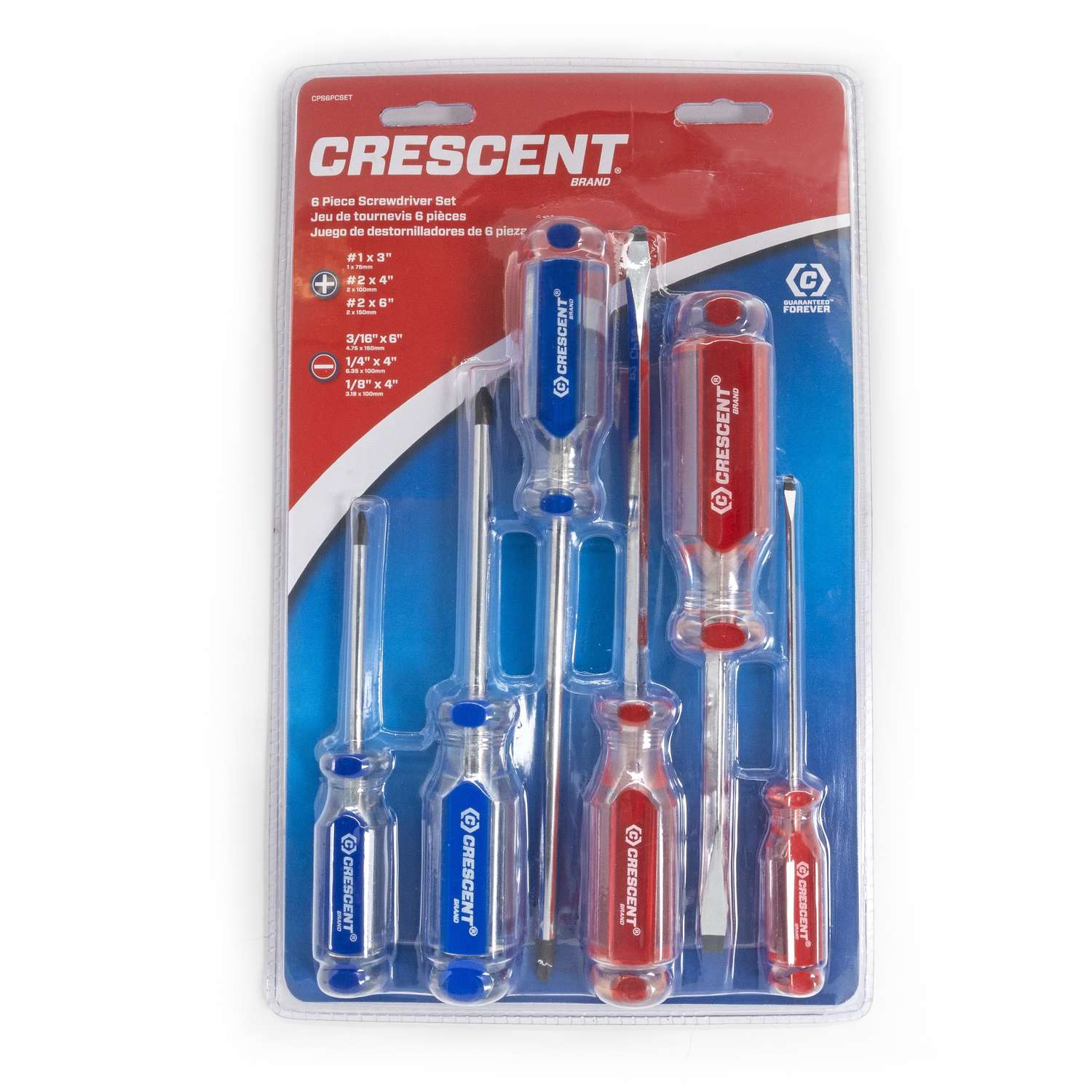 Crescent Phillips/Slotted Screwdriver Set 6 pc - Ace Hardware