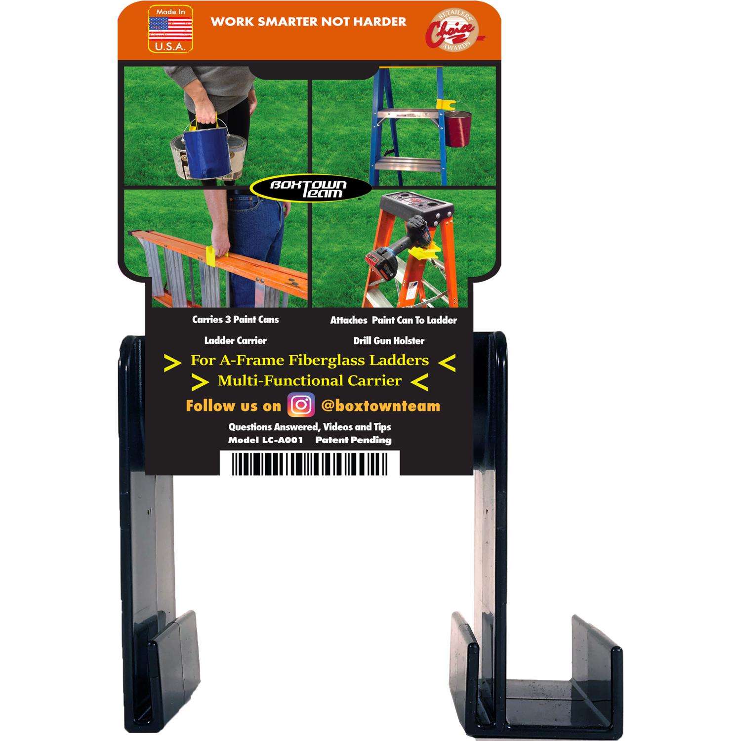 Boxtown Team Plastic Assorted Multi-Functional Ladder Carrier 1 pk ...