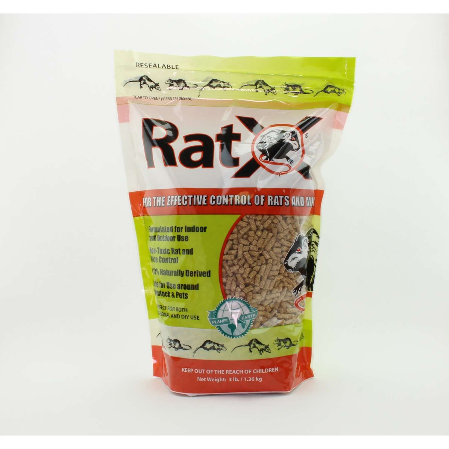 RatX Non-Toxic Bait Pellets For Mice and Rats 3 lb. 1 pk - Ace Hardware