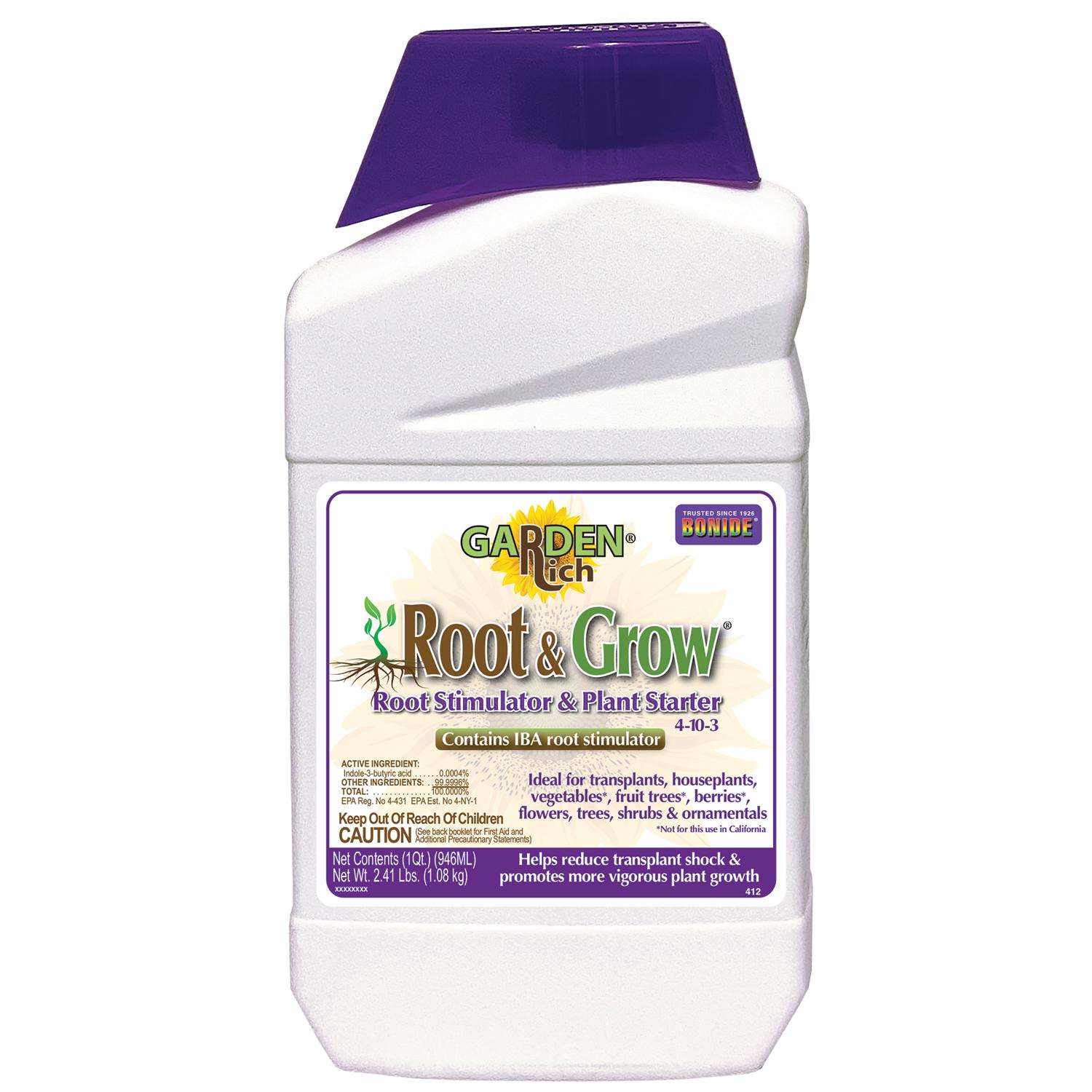 Bonide Garden Rich Root & Grow Liquid Root Stimulator & Plant Starter 1 ...