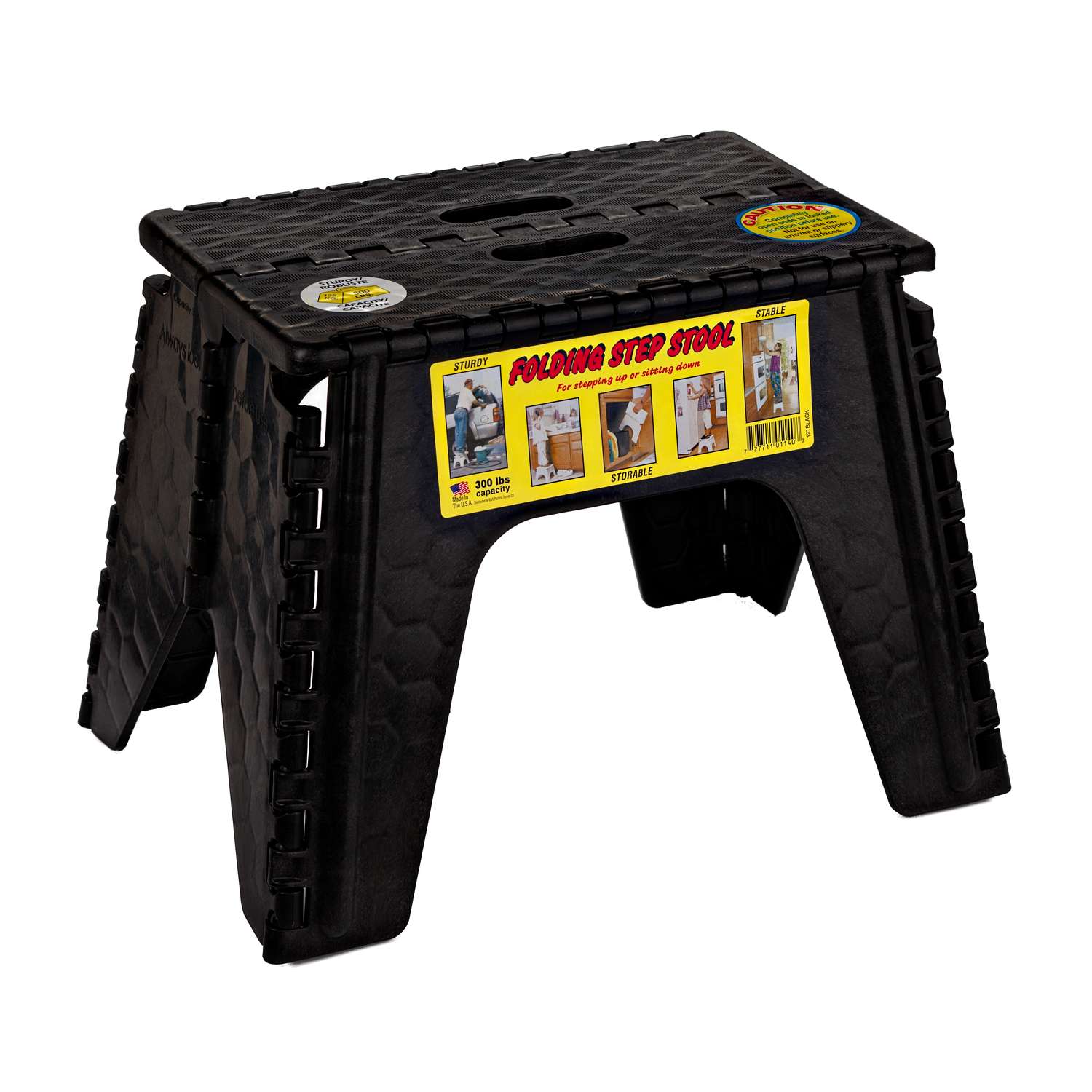 B&R Plastics 12 in. H X 13.5 in. W X 9.13 in. D 300 lb. capacity 1 step ...
