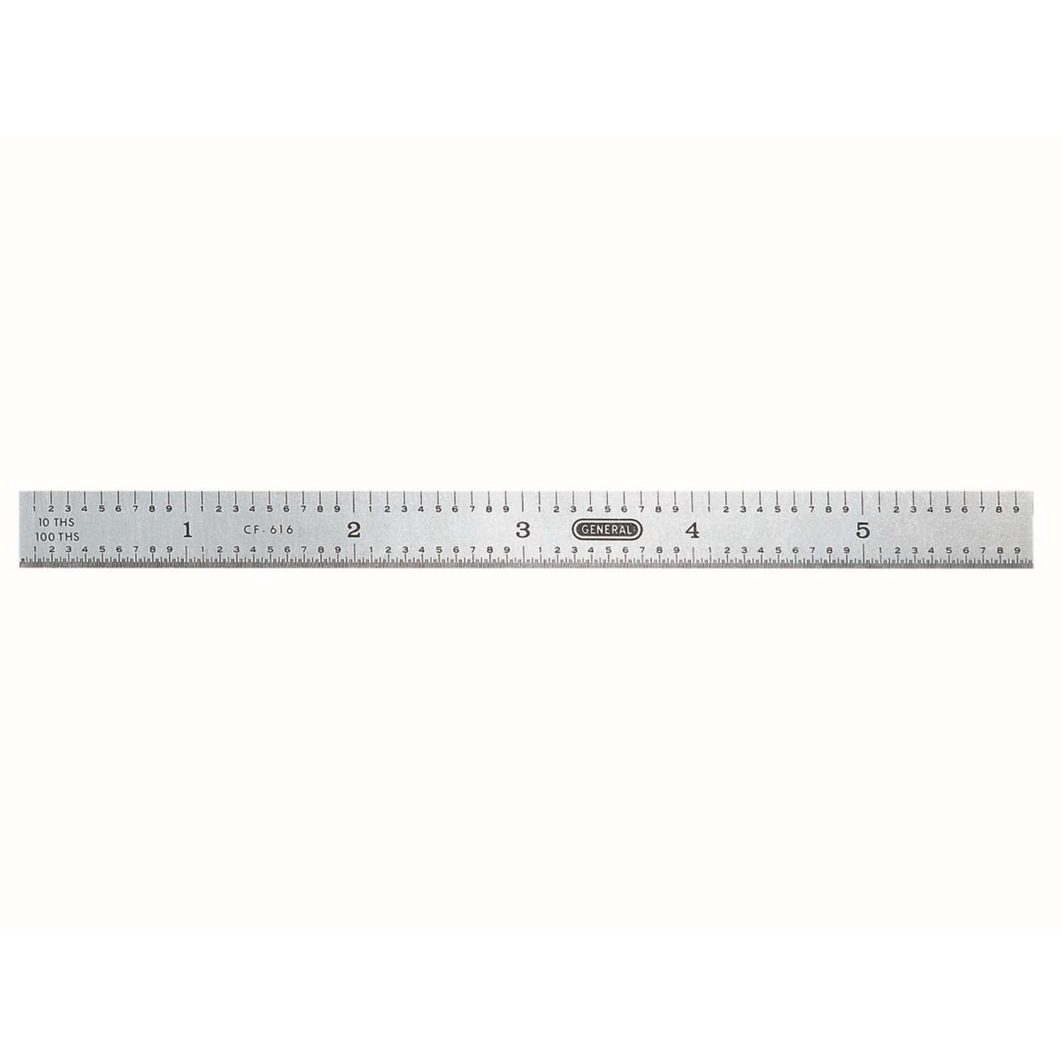 General 6 in. L X 15/32 in. W Steel Precision Rule Metric - Ace Hardware