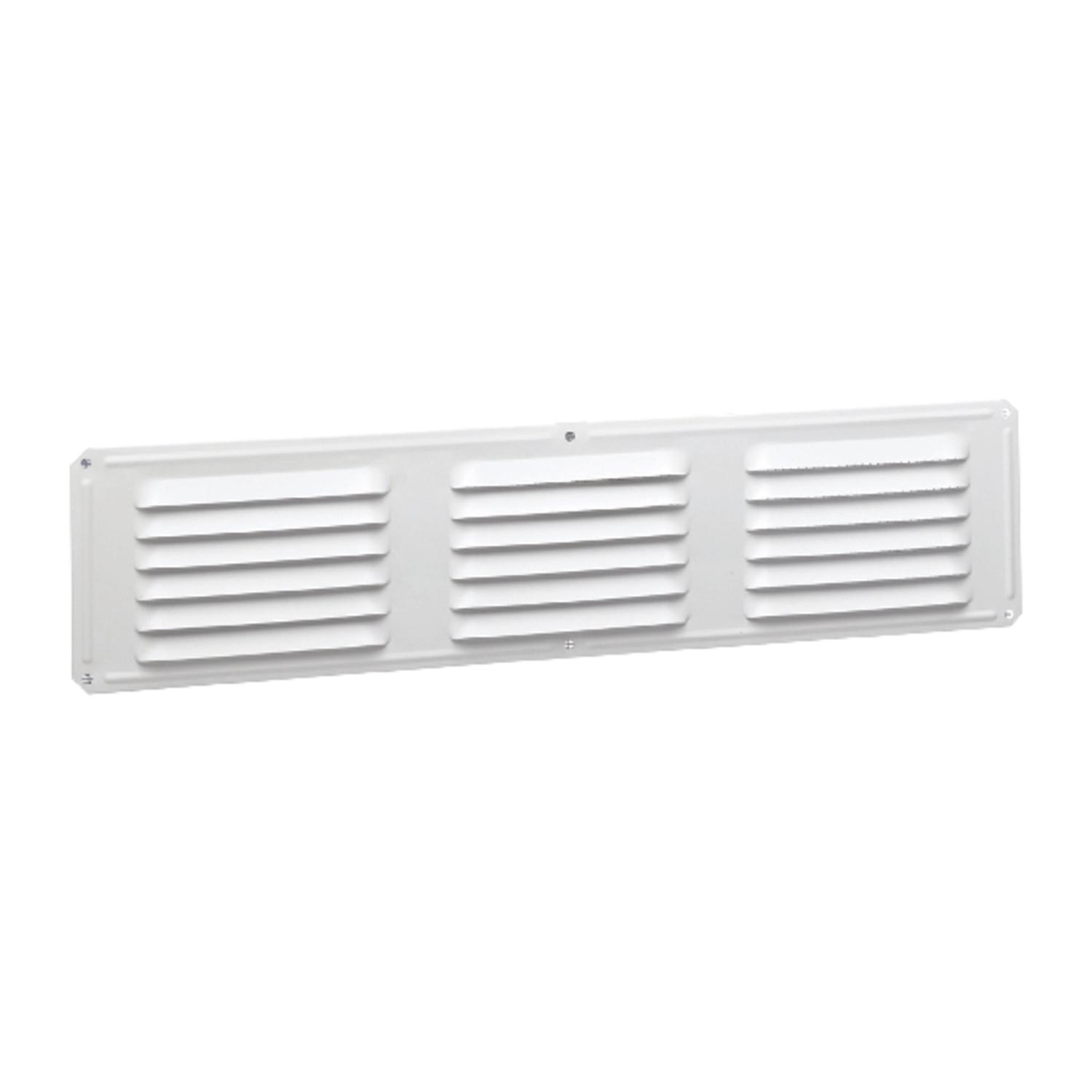 Air Vent 4 in. H X 16 in. L White Aluminum Undereave Vent - Ace Hardware