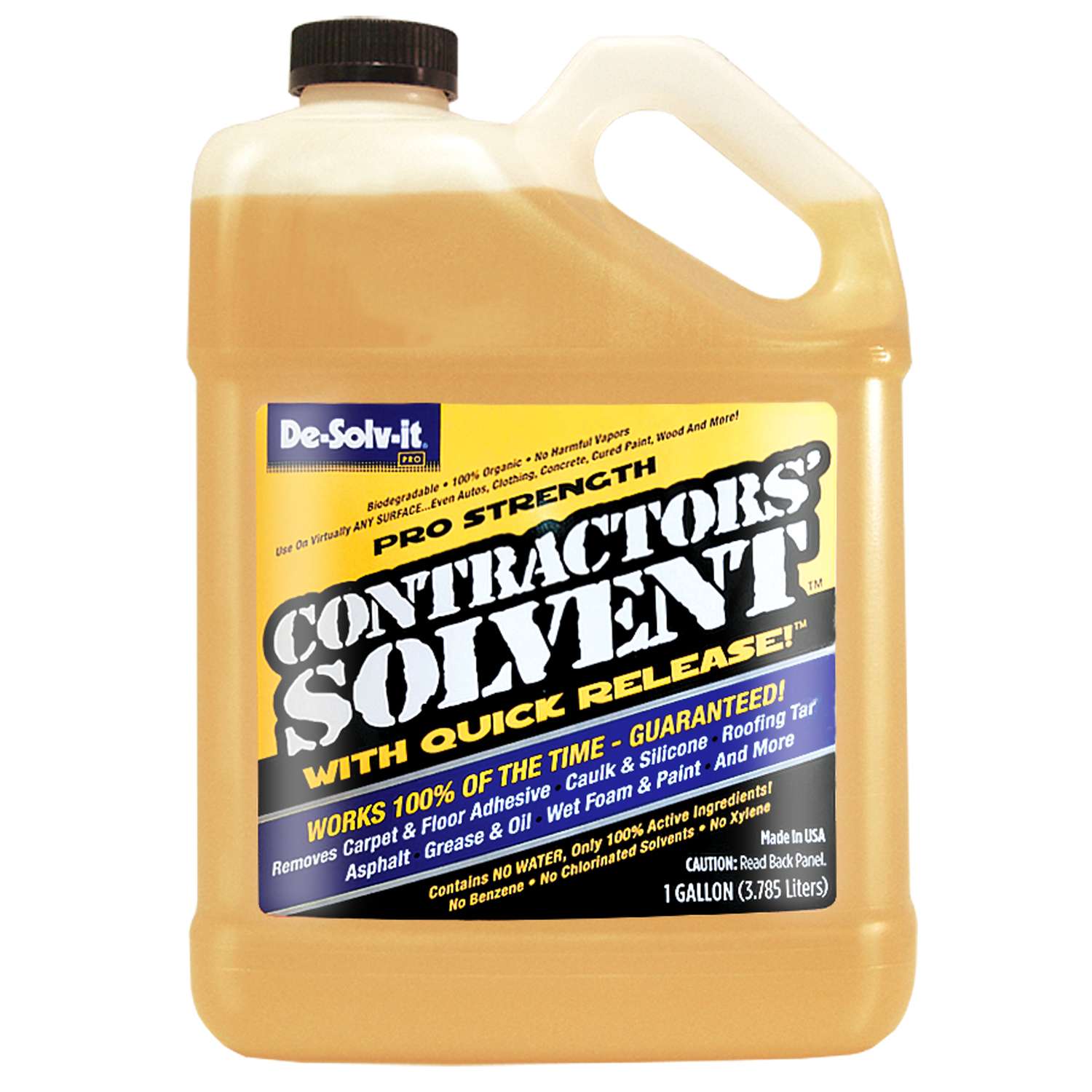 De-Solv-it Contractors Solvent Citrus Scent Degreaser 1 gal Liquid Mfr ...