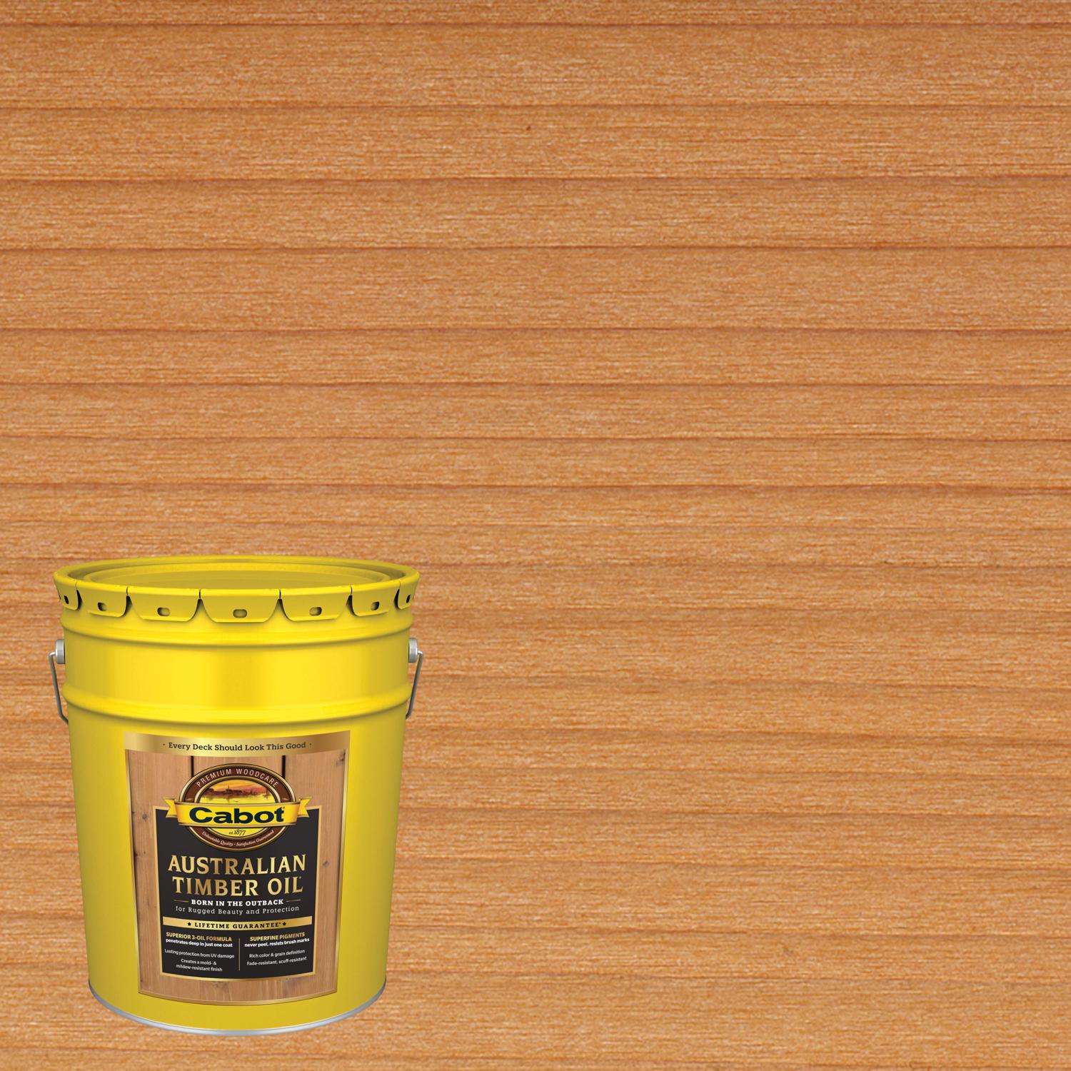 Cabot Australian Timber Oil Transparent Amberwood Oil-Based Australian ...