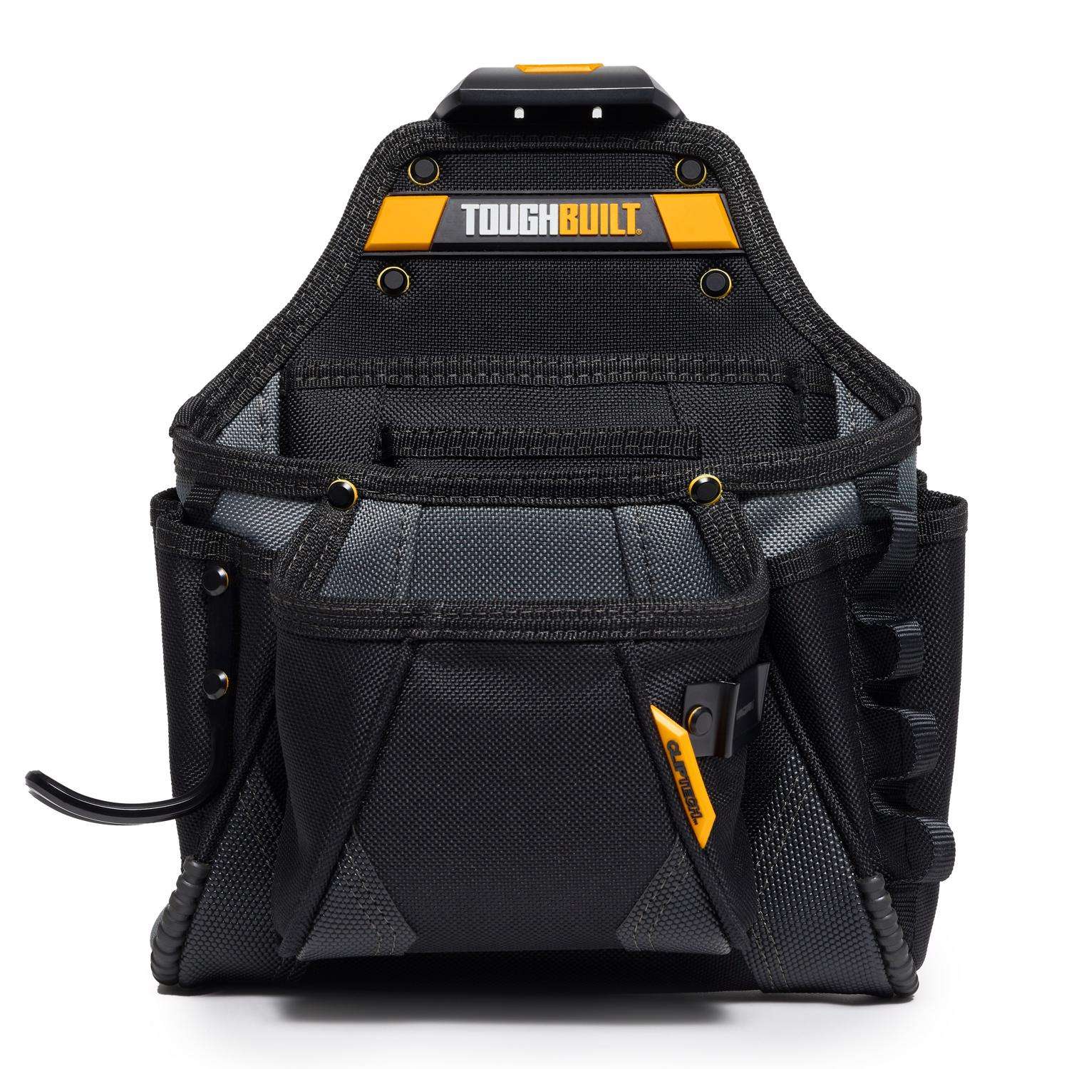 ToughBuilt 12.9 in. W X 13.25 in. H Polyester Contractor Tool Pouch 23 ...