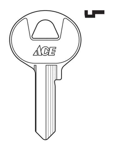 Ace Padlock Key Blank Single For Master Locks Mfr# 86368 - Ace Hardware