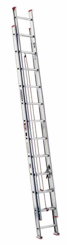 Werner 24 ft. H x 16 in. W Aluminum Extension Ladder Type III 200 lb ...